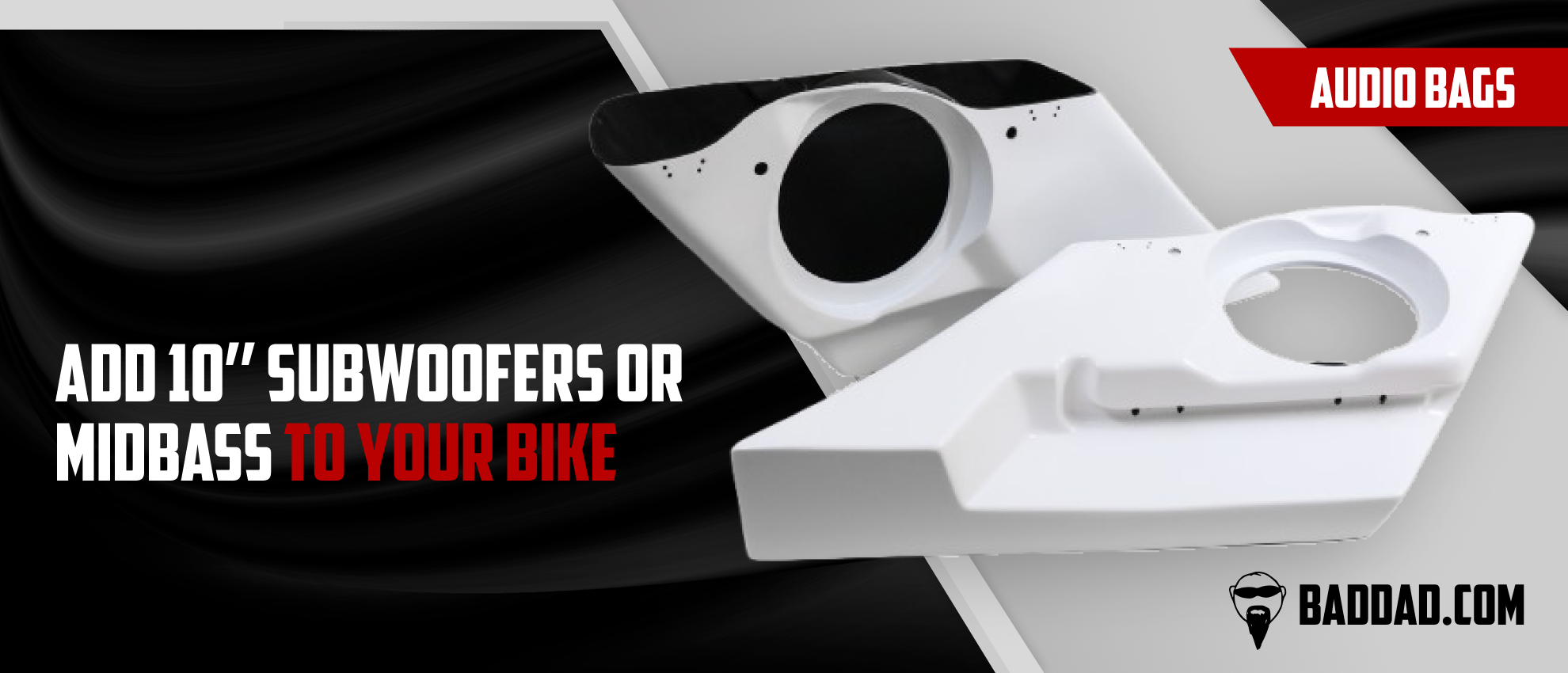 Audio Bags w/ Built-In 10" Speaker Rings | Bad Dad Stretched Bags